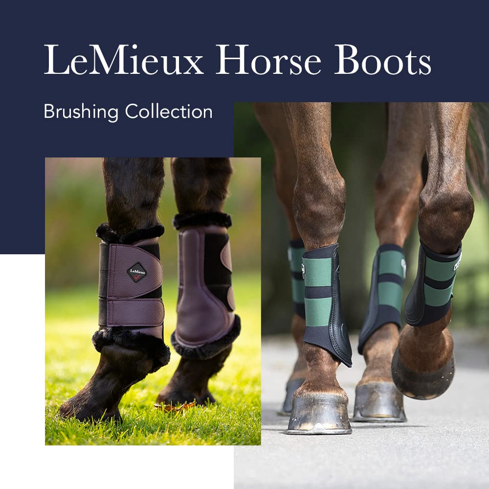 LeMieux Grafter Brushing Horse Boots - Protective Gear and Training Equipment - Equine Boots, Wraps & Accessories (Sage - Medium)