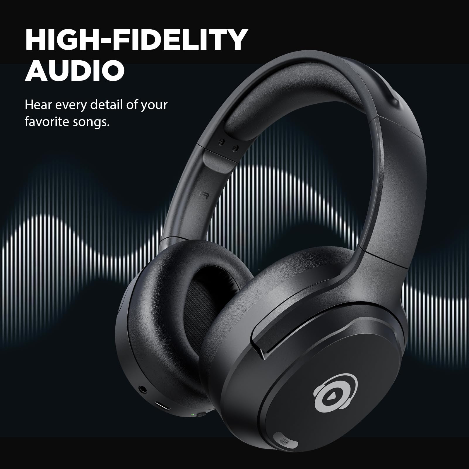 tapaxis Noise Cancelling Headphones (Grey Black)