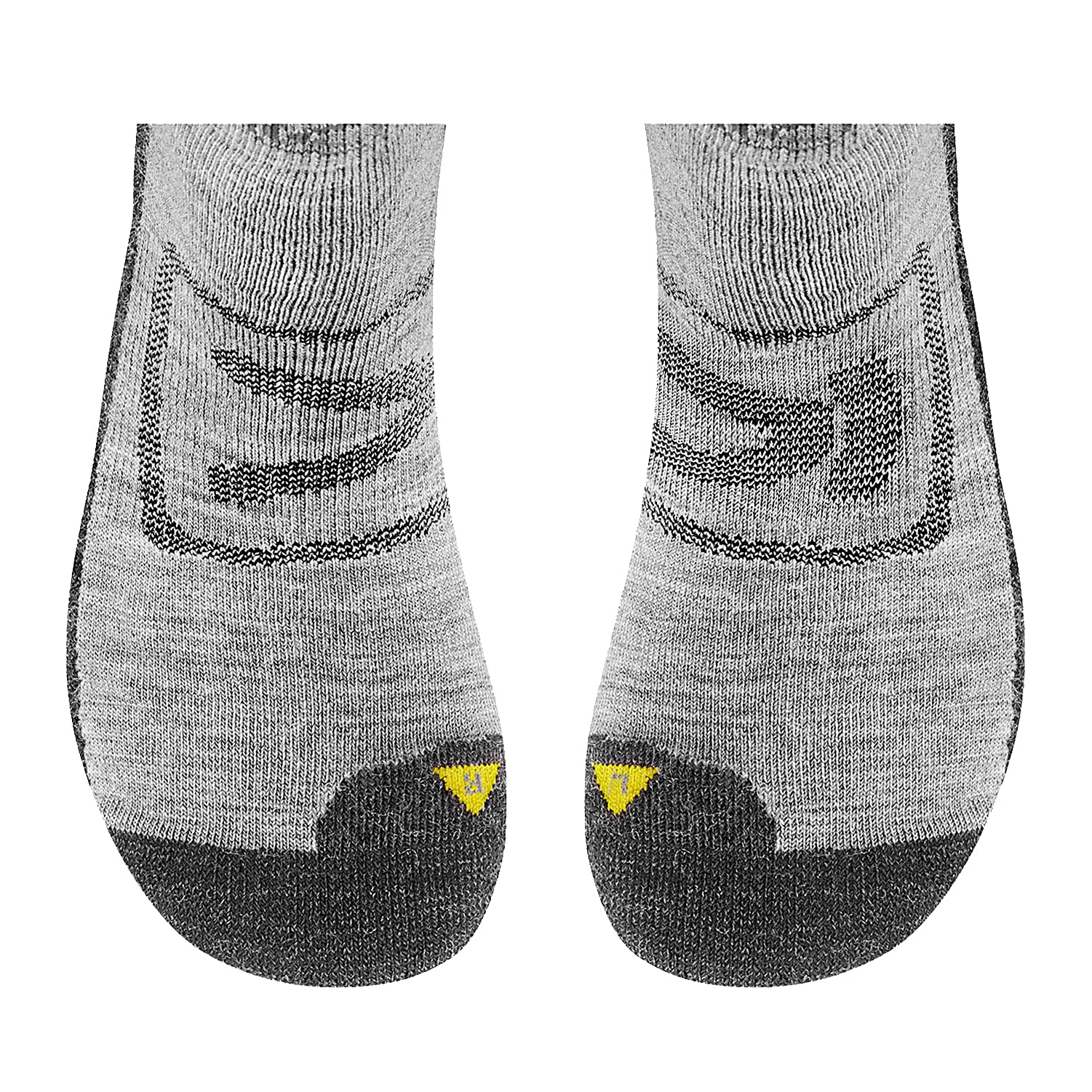 KEEN womens North Country Lite Premium Merino Wool Crew Hiking Socks, Gray, Small US
