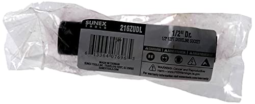 Sunex 216zudl 1/2-Inch Drive 1/2-Inch 12-Point Driveline Socket
