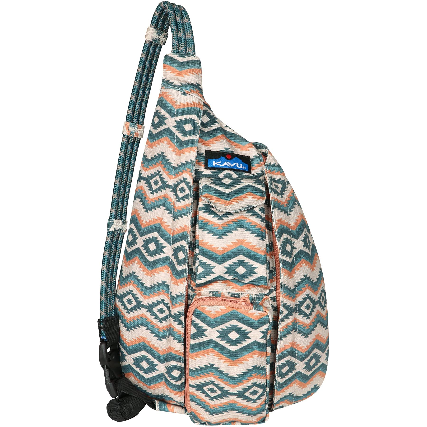 KAVU Mini Organic Rope Bag Sling Crossbody Backpack - Stencil Trace