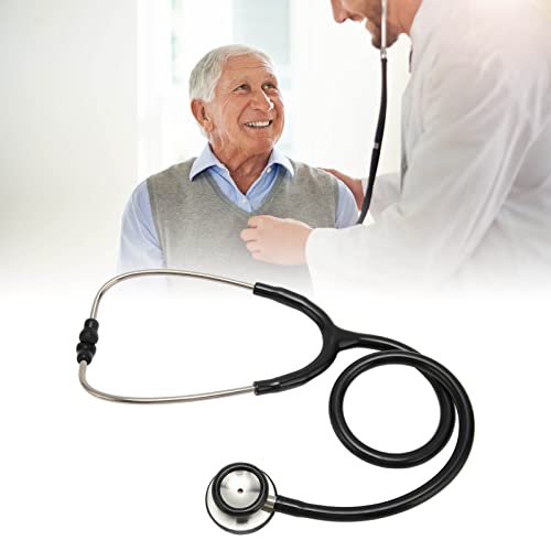 Stethoscope, Double Head Stainless Steel Teaching Stethoscope Soft Ear Plugs for Nurses for Hospital
