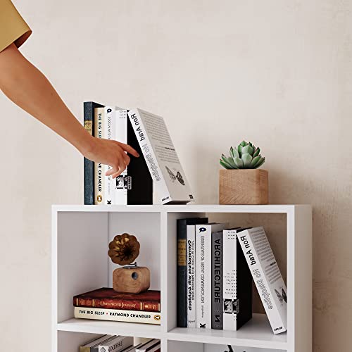 WAHEY Bookcase, 6 Cube Open Storage Organizer Display Bookshelf, HOFB007