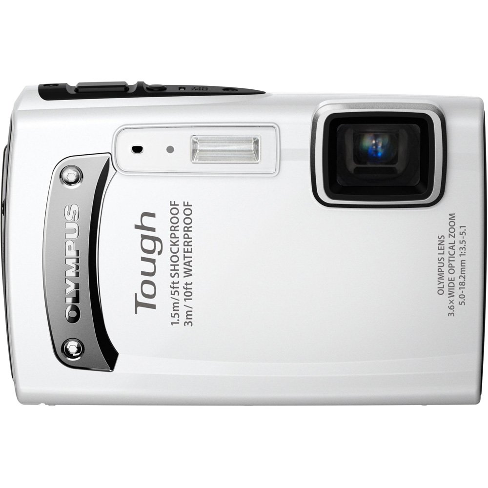 OM SYSTEM OLYMPUS TG-310 Tough 14 MP Digital Camera , 3.6x Wide Optical Zoom (28mm), 2.7" LCD,(White) (Old Model)