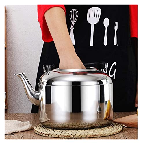 XENITE Classic Kettle Whistling Kettle for Gas Hob Stainless Steel Whistle Teapot, Ergonomic Handle, 4-8L Large Capacity Household Teapot for Kettle Kitchen Induction Hob Kettle Teapots