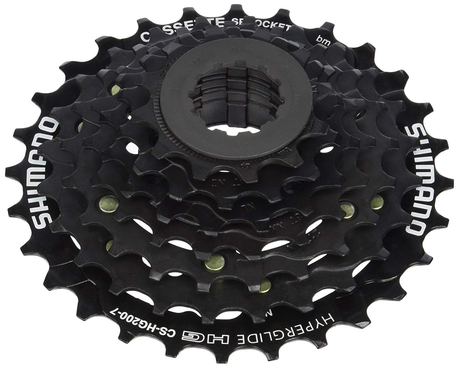 JKSPORTS Shima Tourney CS-HG200 7 Speed Cassette, 12-28T, Black