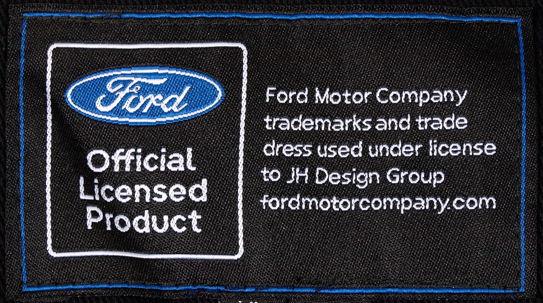 JH DESIGN GROUP Men's Ford Mustang Jacket an Embroidered Cotton Twill Coat (X-Large, CLG7-black)