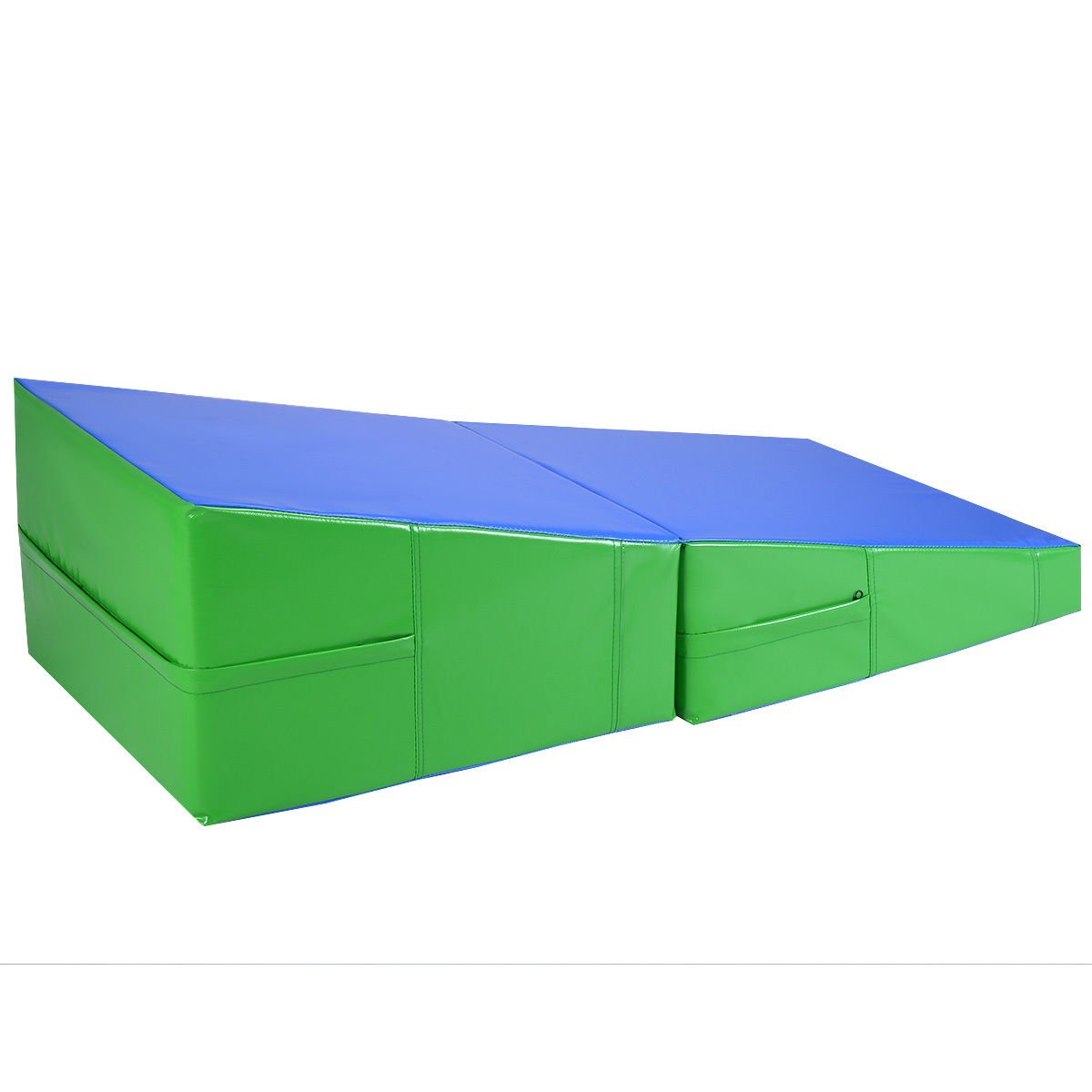Incline Gymnastics Mat Wedge Folding Gymnastics Gym Fitness Tumbling 48"x24"x14"