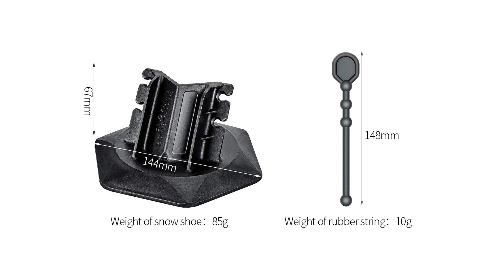 Leofoto TFW-2 Set of 3 Universal Snow Shoes/Sand 144mm Feet for Tripod