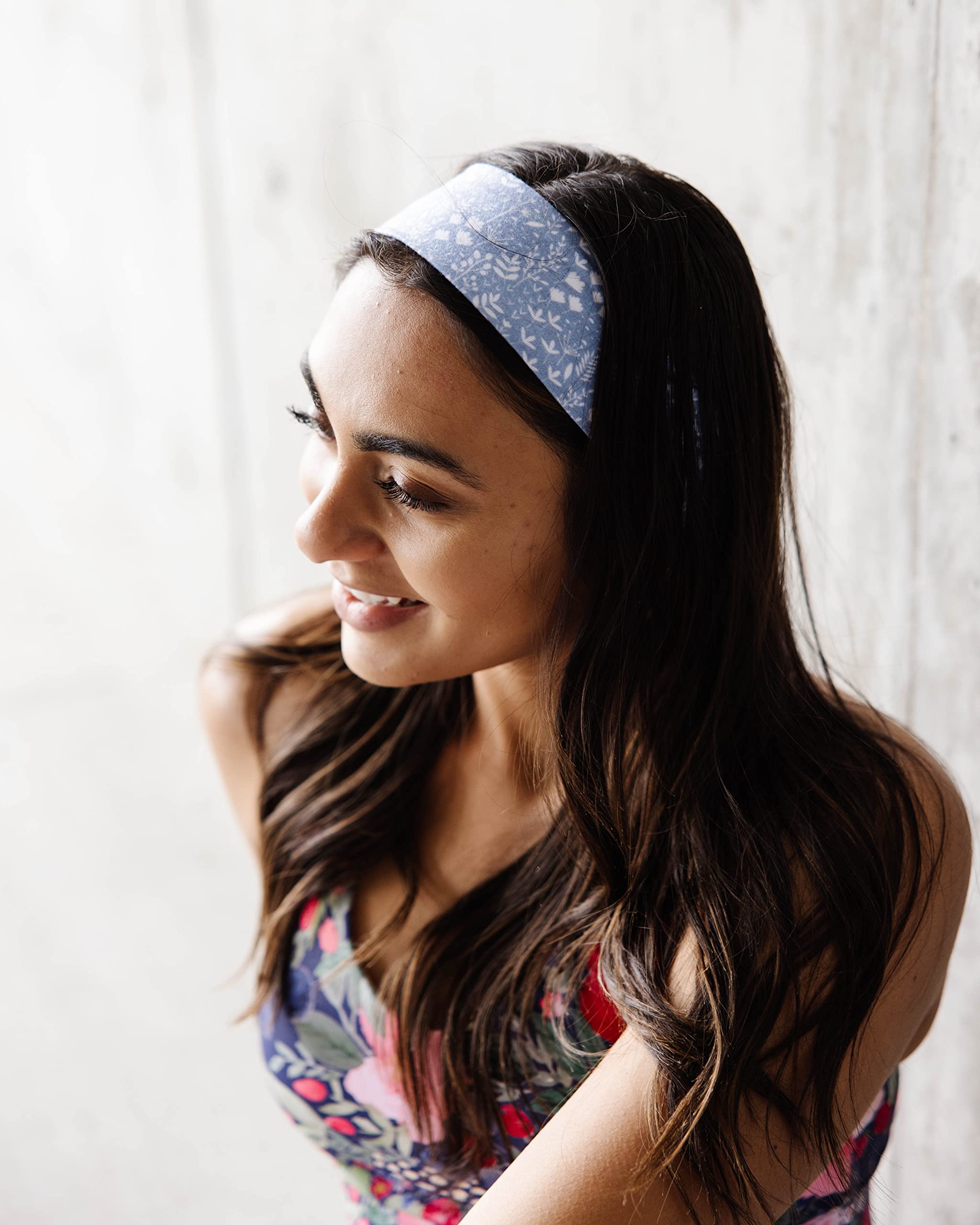 Maven Thread Women's 2" Wide Non Slip Sweat-Wicking Headband for Exercise and Yoga, 2-Pack (Darling)