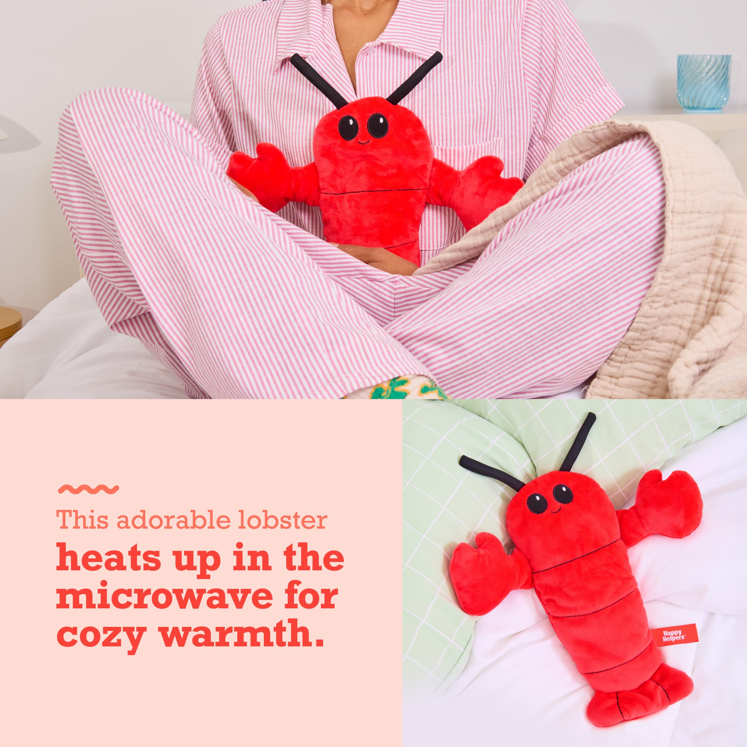 Menstruation Crustacean Lobster β The Original Viral Cuddly & Cute Plush Lavender Scented Heating Pad for Cramps
