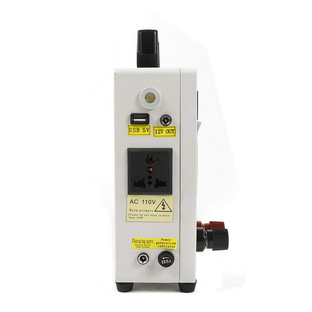Portable Hand Crank Generator Emergency Power Supply USB Charger Phone Car Charging Survival for Outdoor Emergency Power Camping (With no Vehicle charging)