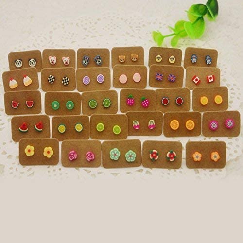 jijAcraft 200 PCS Earring Cards, Earring Display Cards, Small Blank Kraft Cardboard Ear Studs Earring Display Holder Cards for Selling, Handmade Jewelry Display & Packaging (1.1" x 1.6")