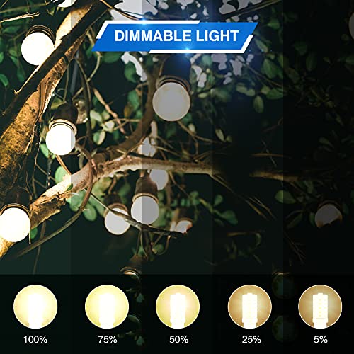Letaclanic Dimmable G9 LED Light Bulbs 3000K Warm White Lighting , 4W Equivalent to 40W , AC DC 110V-130V No-Flicker , Bi-pin G9 LED Bulbs for Chandelier (6-Pack)