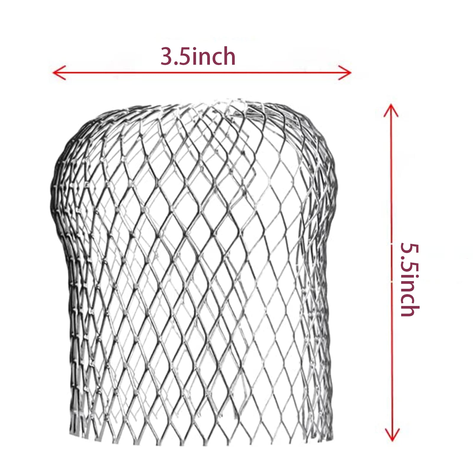 HQZ 6 Pack Gutter Guards & Gloves Set, Stainless Steel Gutter Leaf Guards Gutter Strainer, Leaf Filter Gutter Protection for Stopping Blockage Leaves and Debris(4 inch)