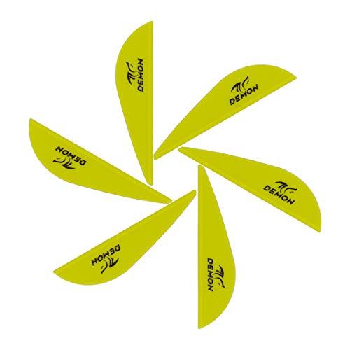 Letszhu Arrows Vanes 2.5 Inch Plastic Fletches Vane DIY Archery Arrow for Hunting Targeting (39 Pack) (Lemon Yellow)