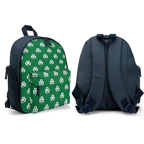 St. Patrick's Shamrock Pattern Laptop Backpack Lightweight Travel Backpack Fashion Daypack Shoulder Bag