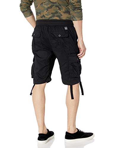 Jogger Shorts with Cargo Pockets - Regular and Big & Tall Sizes, Black, 5XB