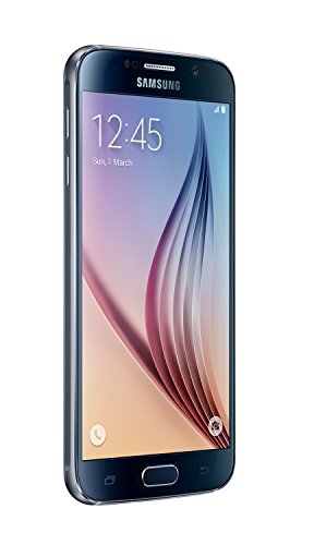 Samsung G920F Galaxy S6 Unlocked Smartphone GSM 4G LTE Octa-Core International Version, No Warranty - Sapphire Black