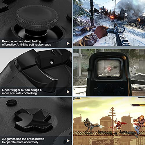 JORREP Xbox Controller Wireless for All Xbox One Models, Xbox Series X/S Console, PC Windows 7/8/10, Xbox Wireless Gamepads, Video Games Controller with Audio Jack, Black