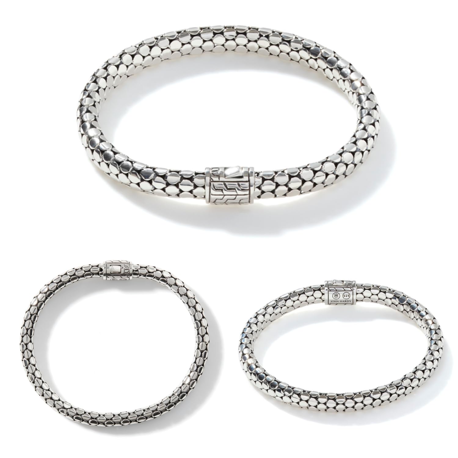 John Hardy Women's Dot Silver 6.5mm Chain Bracelet (Medium)