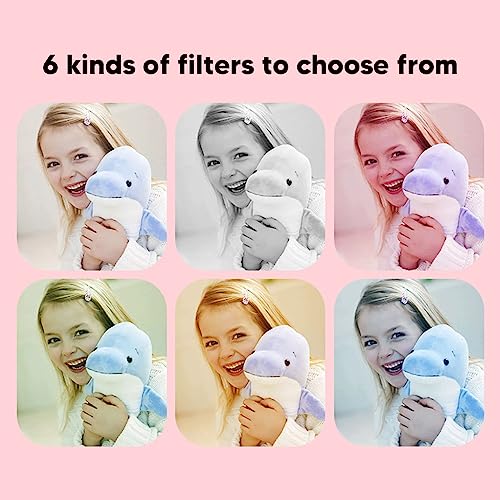 Kid Selfie Camera, Video Function 3.5in IPS Screen Front Rear Dual Lens Portable 20MP Girls Camera for Christmas (#1)