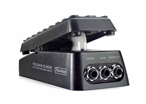 Jim Dunlop DVP4 Volume (X) Mini Pedal for Electric Guitars Bundle with 2-Pack of Pedal Patch Cables