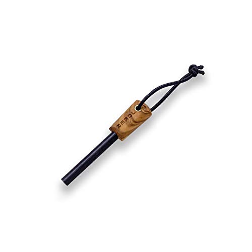 Joker Fire Starter PD04, olive wood material, Tool for fishing, Hunting, camping and hiking