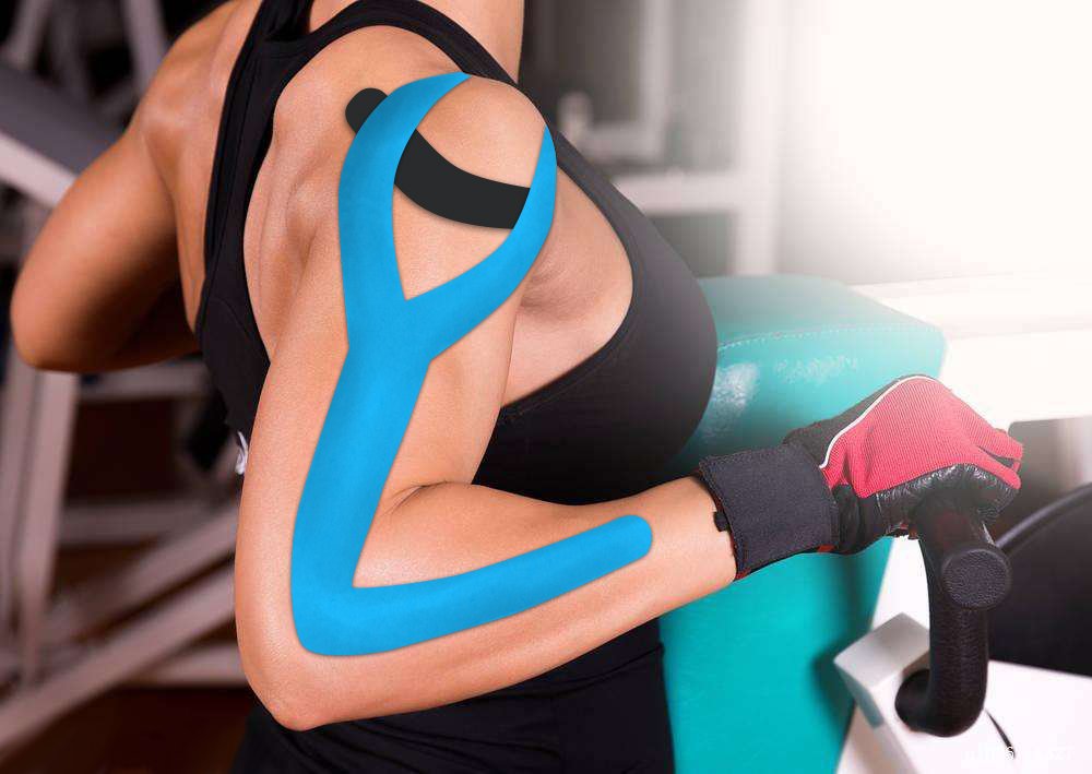 Kinesiology Tape 5 Rolls Physio Relieve Muscle Soreness and Strain Shoulders Wrists Knees Ankles Elastic Waterproof Good Air Permeability Hypoallergenic 5 Rolls 2 inch x 16 Foot Beige by SOONGO