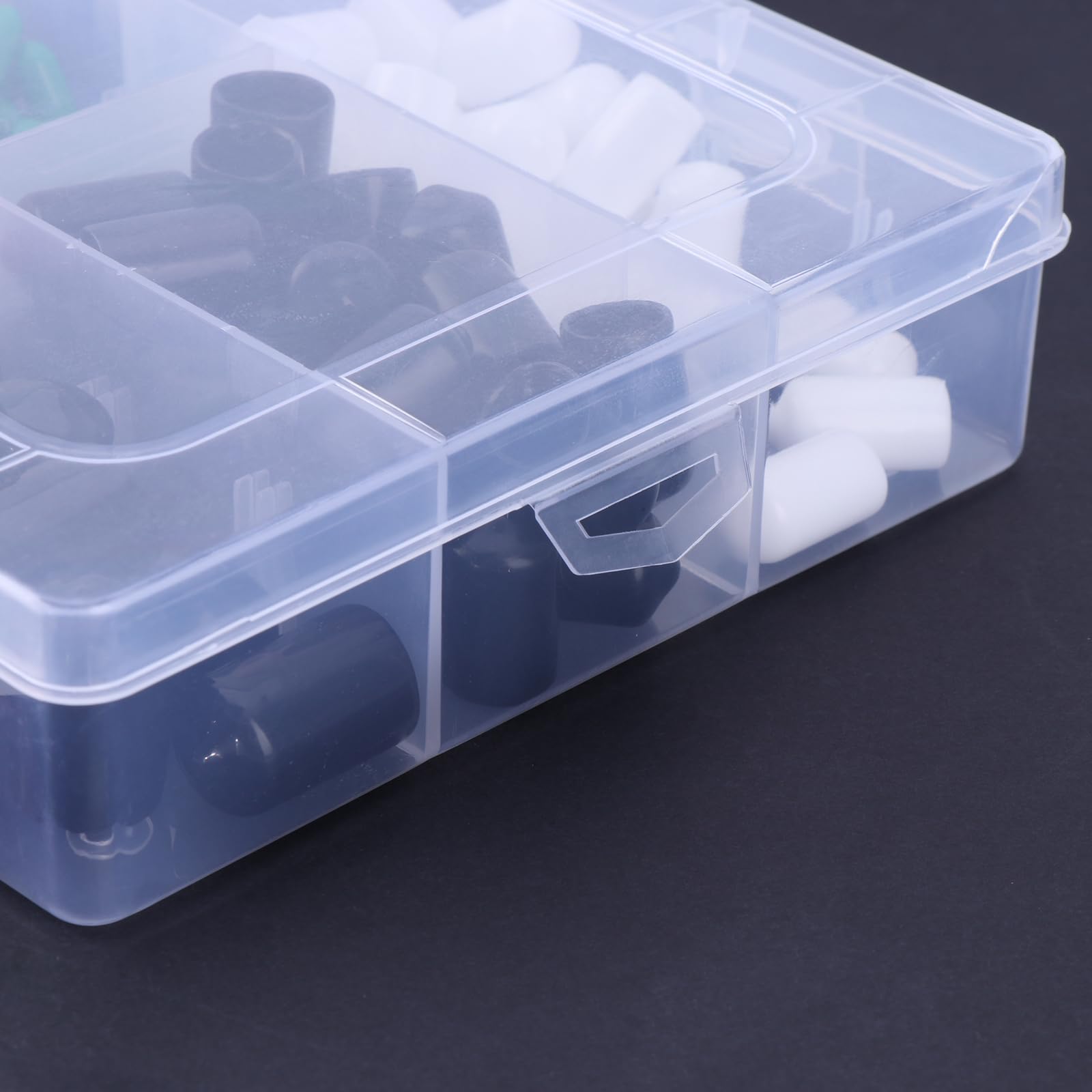 Upgraded Rubber End Caps with Storage Slip Resistant Protectors Rubber Caps Set for Screws & Round Tubes