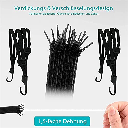 NSQFKALL Lashing Luggage Straps Straps Expander with Hooks 2 Pieces with Hooks Bike Accessories Road Bike Lights Back