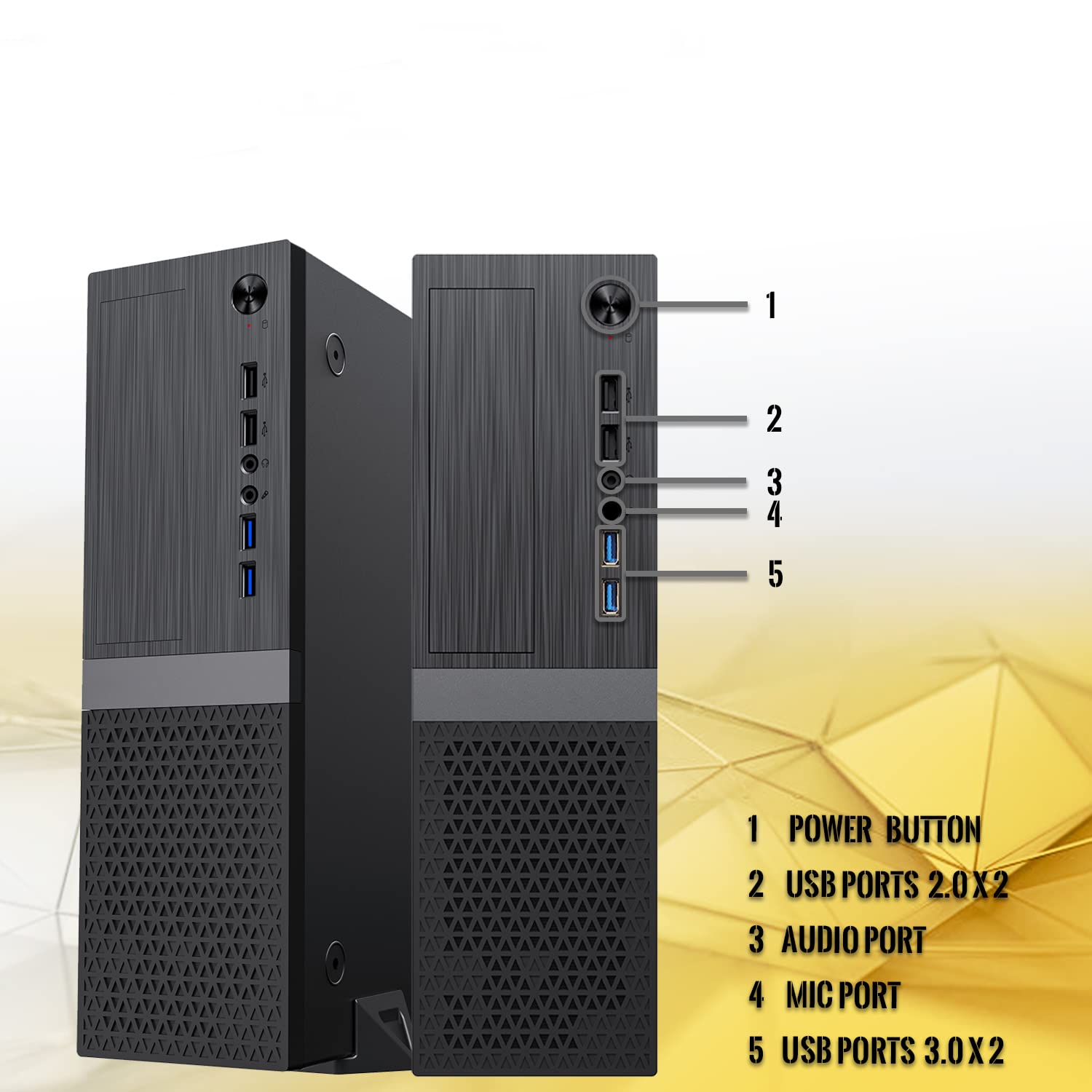 TechMagnet Computer Desktop PC, Intel Core i5 8th Gen, Heera, 8GB Ram, 512GB SSD, MTG New 22 Inch Dual Monitor, MTG Wireless Keyboard Mouse, RGB Speaker, Webcam, Win 11 Home (Renewed)