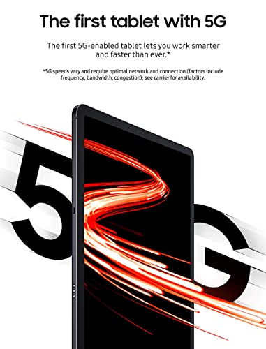 Samsung Galaxy Tab S7 (5G Tablet) LTE/WiFi (T-Mobile), Mystic Black - 128 GB (2020 Model - US Version & Warranty) - SM-T878UZKATMB (Renewed)