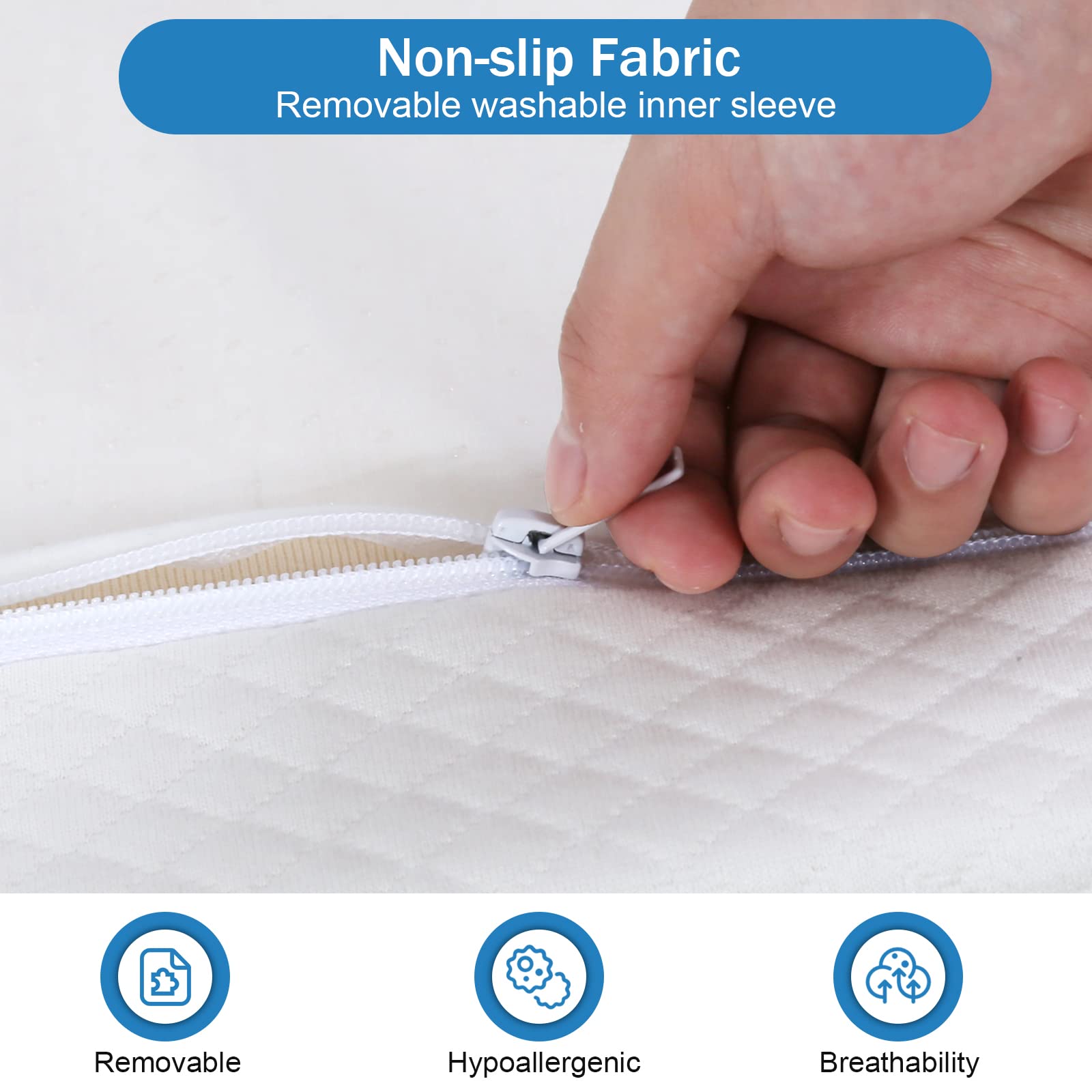 King Mattress, 8 Inch Gel Memory Foam Mattress for Back Pain Relief, Medium Firm King Size Mattress in a Box with Washable Cover & Motion Isolation