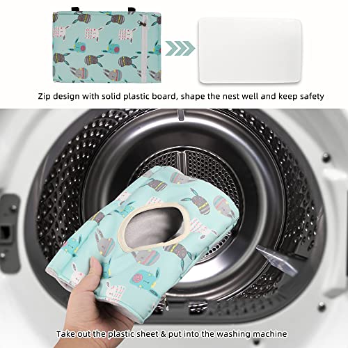 Zeinlenx Bird Nest House Parakeet Cage Accessories,Waterproof Hanging Hammock Budgie Toys Bed for Small Animals(L)