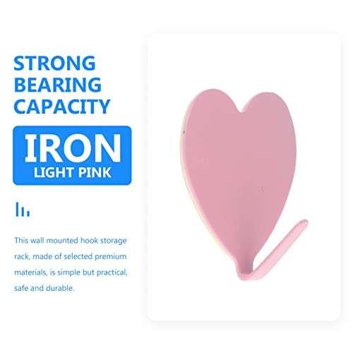 Zerodeko Ceiling Hooks 12Pcs Heart Shaped Wall Hooks Metal Decorative Cute Hook Adhesive Wall Hook Key Hat Towel Hooks Coat Wall Hangers for Home Kids Room Decoration 1 Ceiling Hook