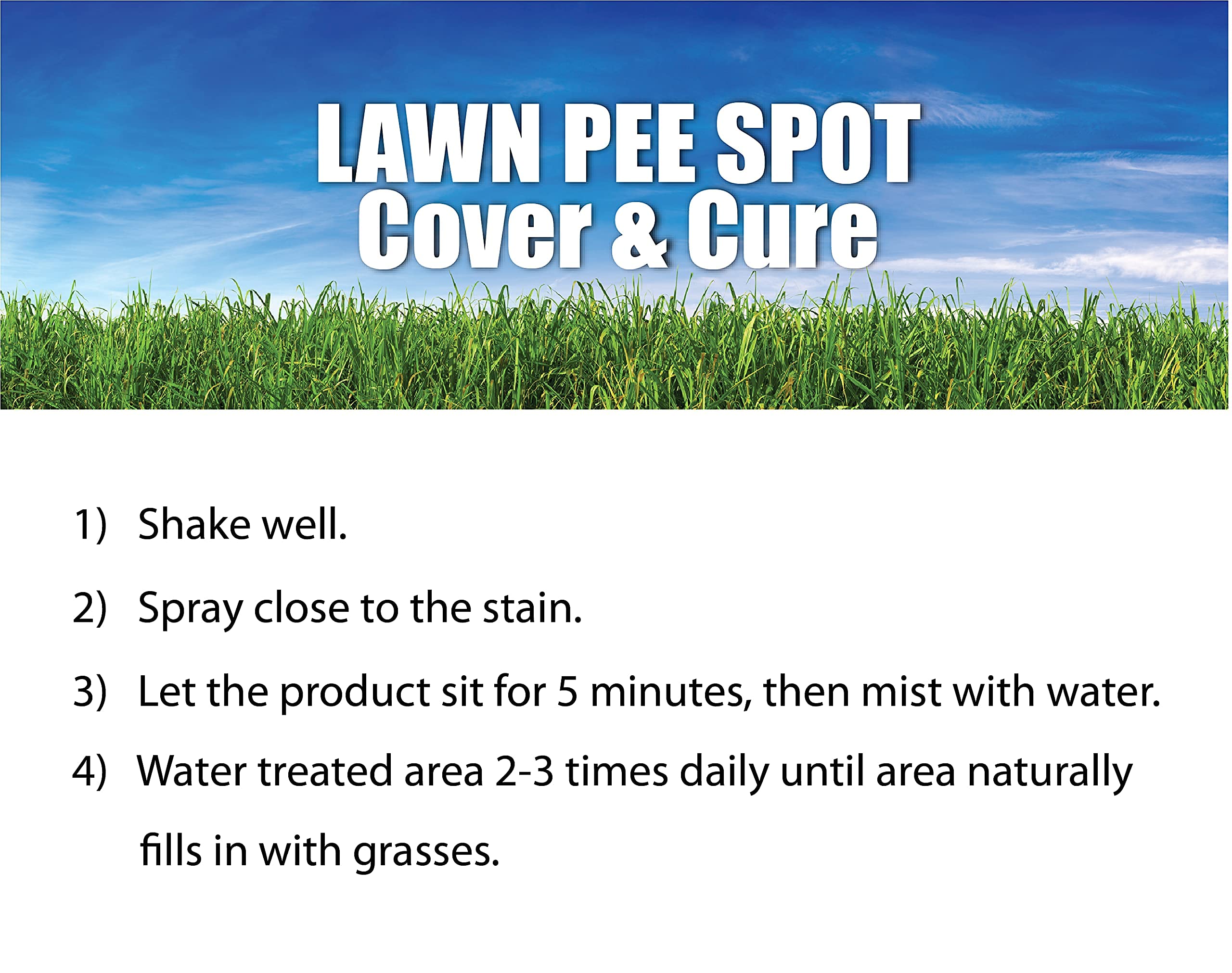 Liquid Harvest Lawn Pee Spot Cover & Cure β Ready to Use 32 Ounces β Cover & Cure Brown Spots Caused by Canines