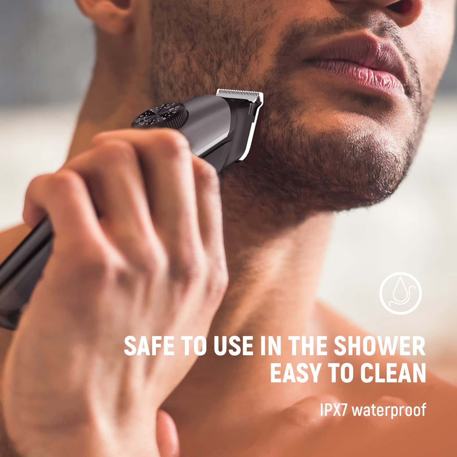 SUPRENT Beard Trimmer for Men Waterproof & Professional Hair Clippers for Men