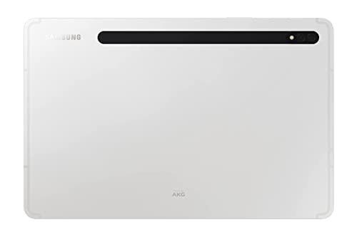 SAMSUNG Galaxy Tab S8+ Android Tablet, 12.4'' Large AMOLED Screen, 128GB Storage, Wi-Fi 6E, Ultra Wide Camera, S Pen Included, Long Lasting Battery, Silver (Renewed)