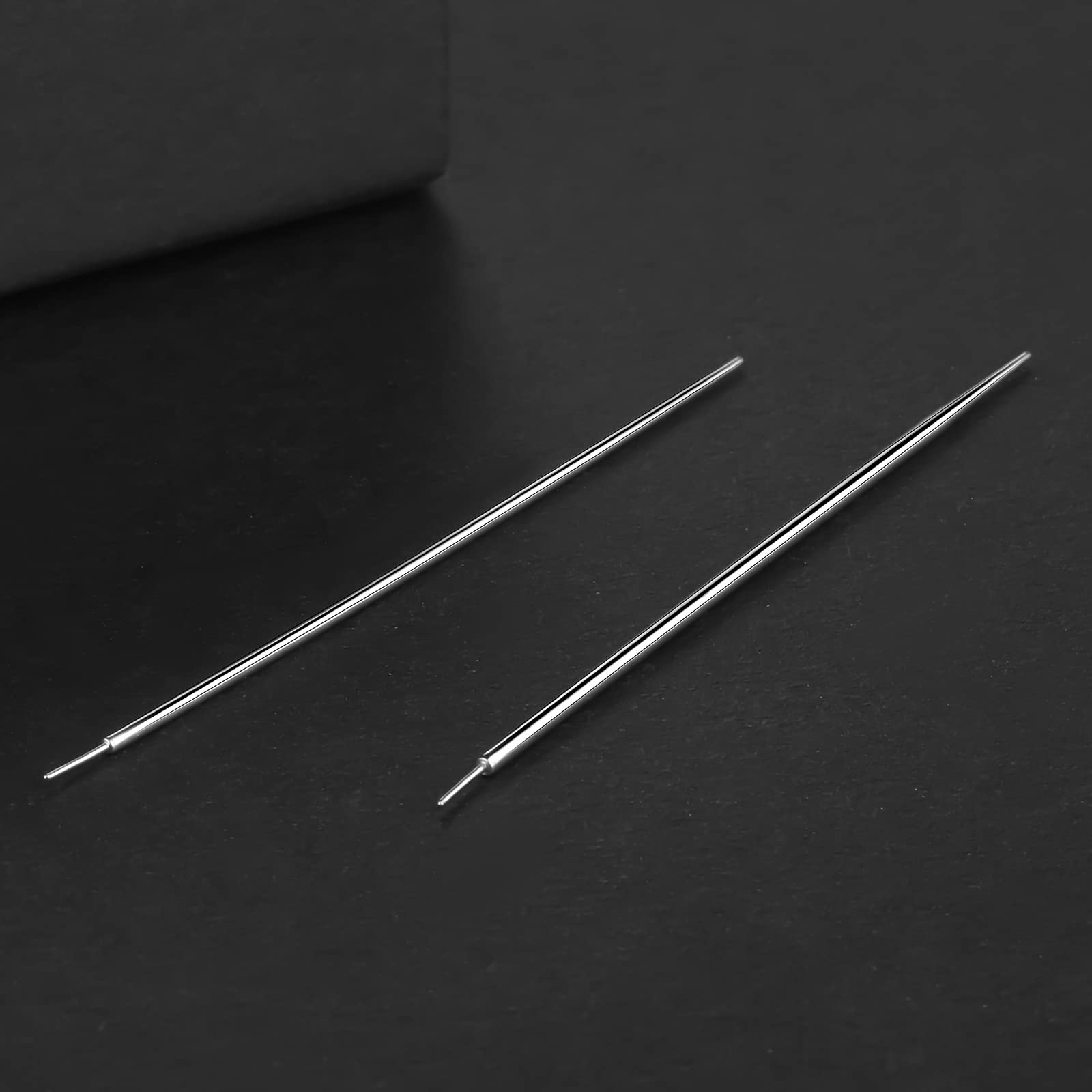 Oveta 16G 18G Threadless Pin Taper Titanium Piercing Taper Pin for Threadless Nostril Ear Lip Piercing Jewelry,2PCS