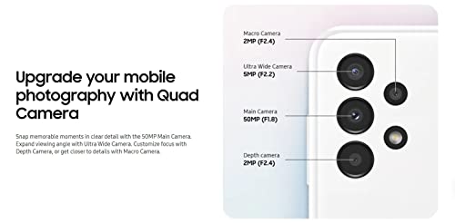 SAMSUNG Galaxy A13 4G (128GB, 4GB) 6.6" Full HD, Android 12, 50MP Quad Camera, Dual SIM Volte GSM Factory Unlocked (US + Global) International Model A135M/DS (w/Extra Fast Adapter, Black)