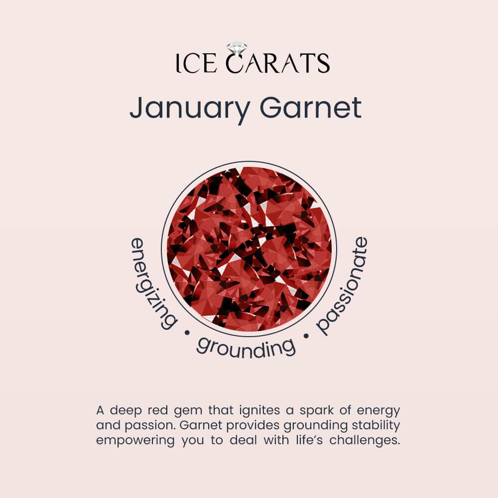 IceCarats 925 Sterling Silver Red Garnet Round Ring Gemstone Band January Birthstone Jewelry Size 7