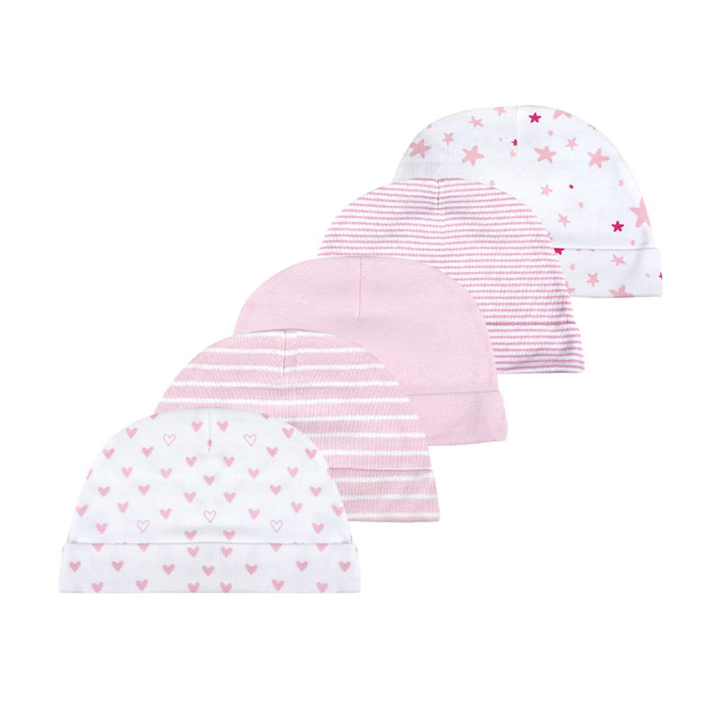 Kiddiezoom Baby Girls' 10-Piece Cap and Mitten Bundle Baby Hats and Mittens Baby Gloves Sets