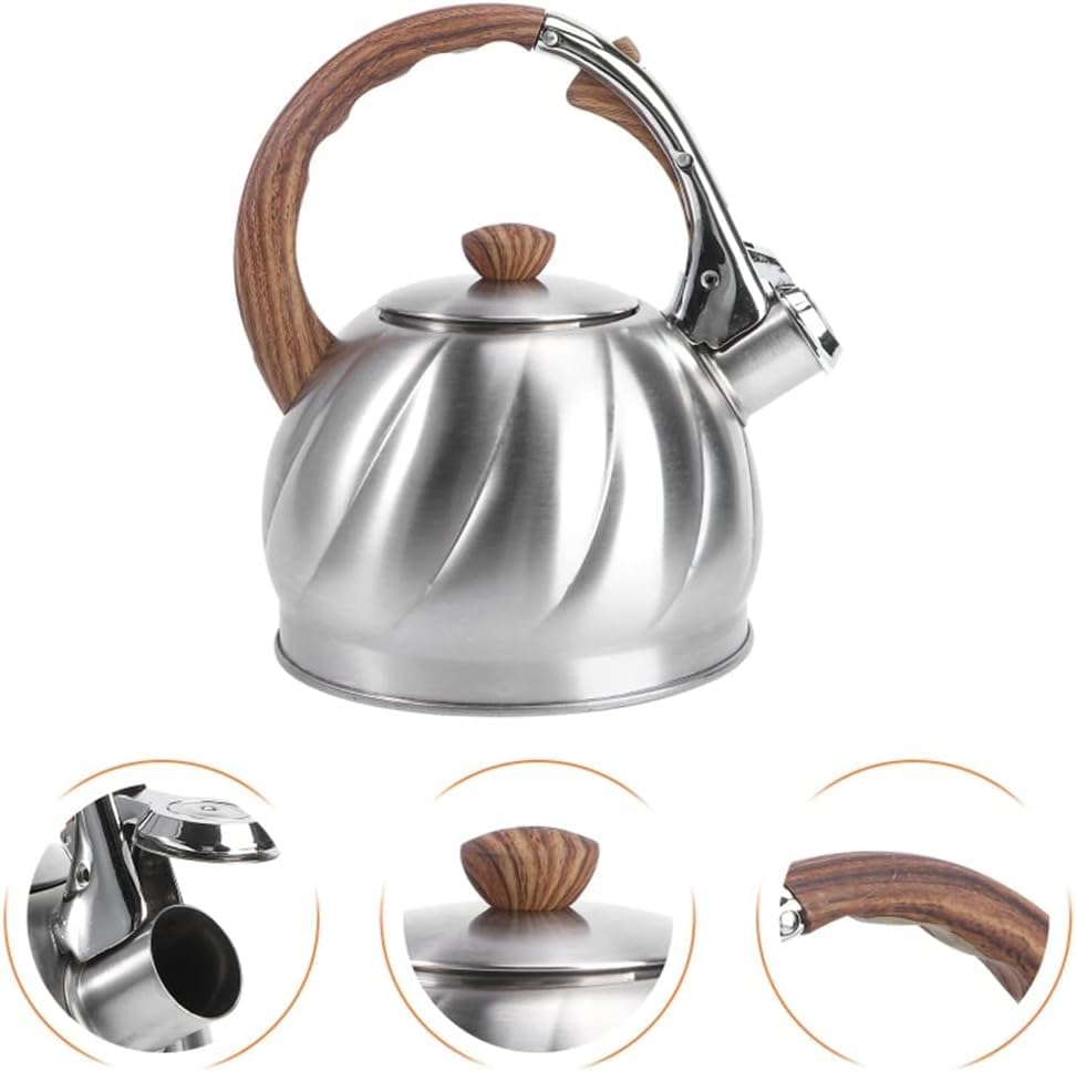 Tea Kettle Stovetop Whistling Tea Kettle Stainless Steel Whistle Teapot Kettle Whistling Tea Kettle For Gas Stove Stove Top Kettle Tea Kettle for Stove Top