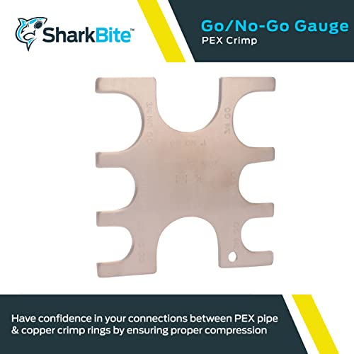 SharkBite 3/8 Inch PEX Crimp Tool Go / No-Go Gauge, Plumbing Fittings, 23080
