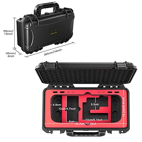 OwlTree Upgraded Carrying Case for Steam Deck, Power Adapter, Charging Cable, Dock, SD Cards, Thumb Grip Caps,Waterproof Hard Shell Travel Bag Pouch Case for Steam Deck & Accessories