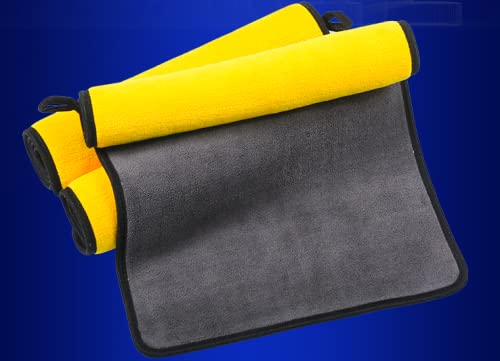 YBC Car Drying Towel 12"x9" Microfiber Cloth 3 PCS