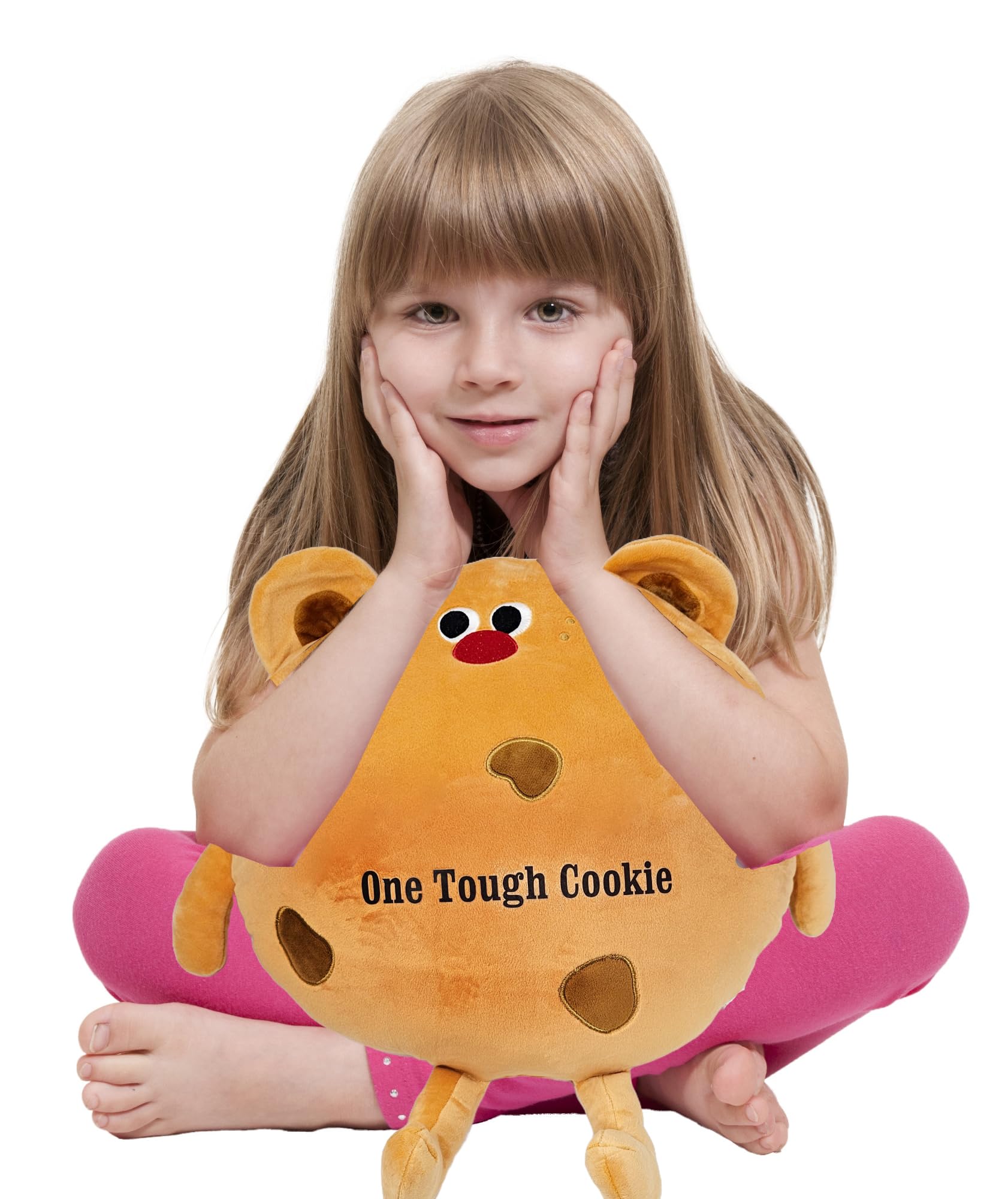 Zelica One Tough Cookie Plush Pillow Gift, Get Well Soon for Kids 15 inch Large