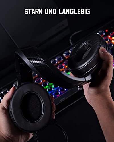 Ozeino Gaming Headset 3D Stereo Surround Headset with Microphone, Lightweight