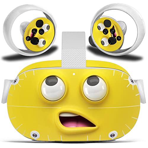 Oculus Quest 2 Stickers Eyes Anime VR Decal Skin for Headset and Controller Stickers Oculus Quest 2 Skins Vinyl Decal Stickers Skin for Oculus Quest 2 Protective Stickers Quest 2 Accessories Protective Decal
